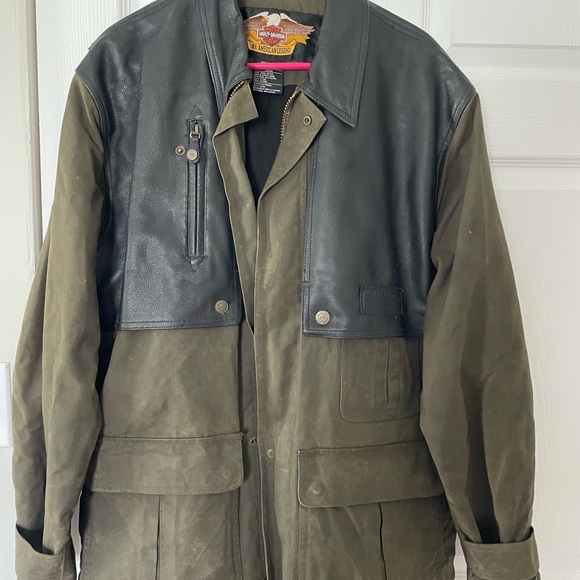 Harley-Davidson | Jackets & Coats | Vintage Harleydavidson Olive And ...